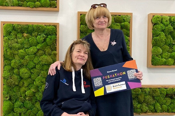 Sharon’s pushathon heads to Snetterton Circuit – Brain Tumour Research