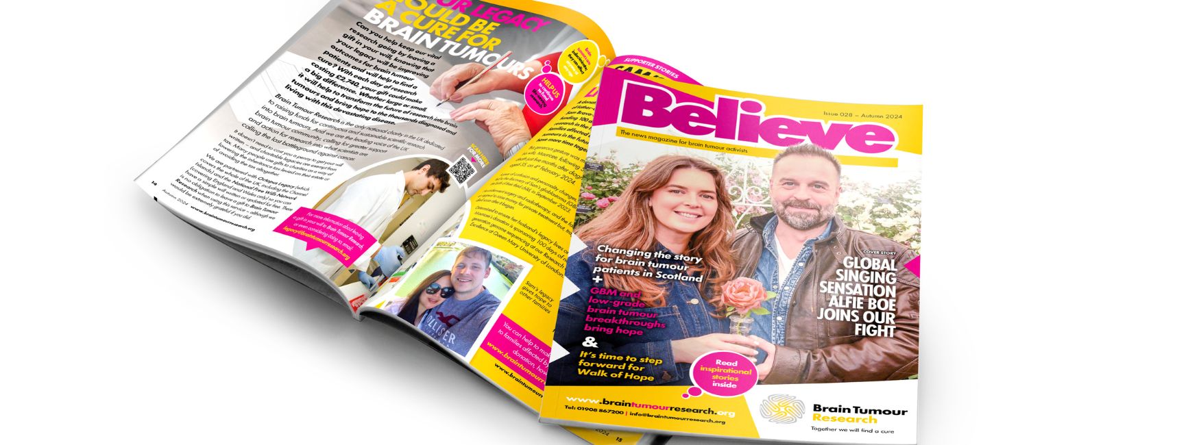 Read the latest edition of Believe – Brain Tumour Research