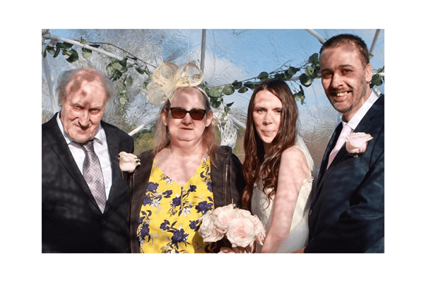 Brain tumour mum sees daughter say “I do” – Brain Tumour Research