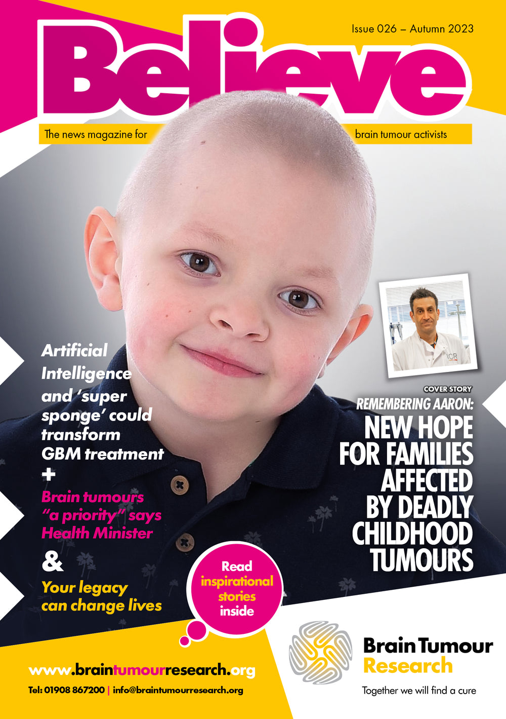 Believe Magazine | Brain Tumour Research