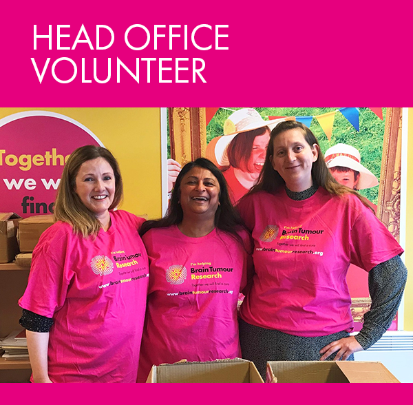 Volunteer for Us | Make a Difference – Brain Tumour Research